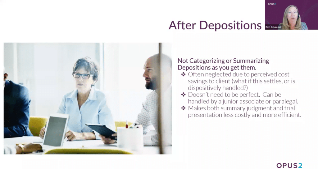 Efficient deposition designations for modern litigation teams with Opus ...